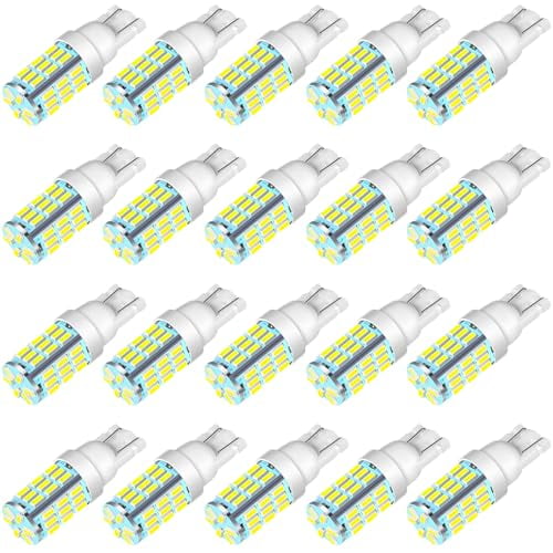 921 194 168 175 T10 LED Bulbs Cool White 20-Packs,Super Bright 42-SMD ...