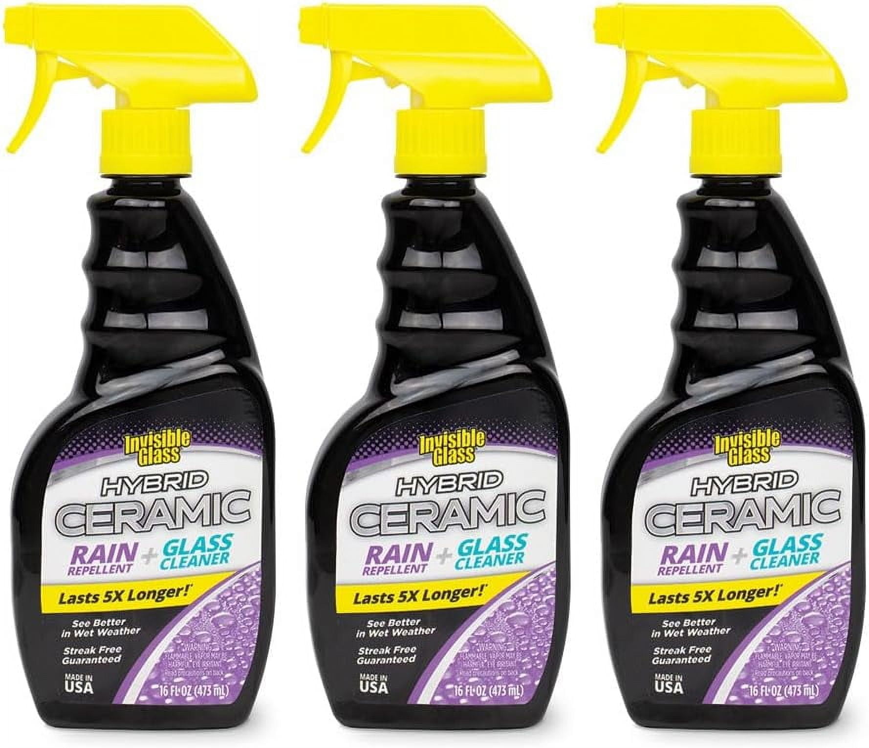 92183-3PK Hybrid Ceramic Rain Repellent and Glass Cleaner, 16 Fl Oz ...