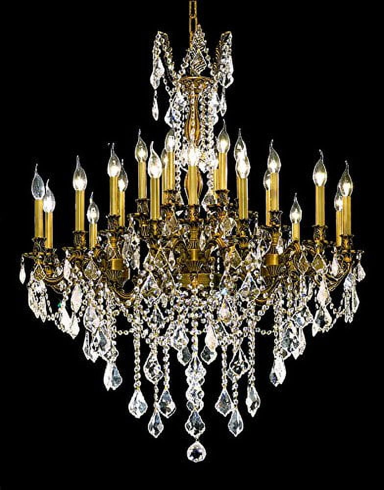 Elegant Lighting Rosalia 36" 24 Light Royal Crystal Chandelier ...