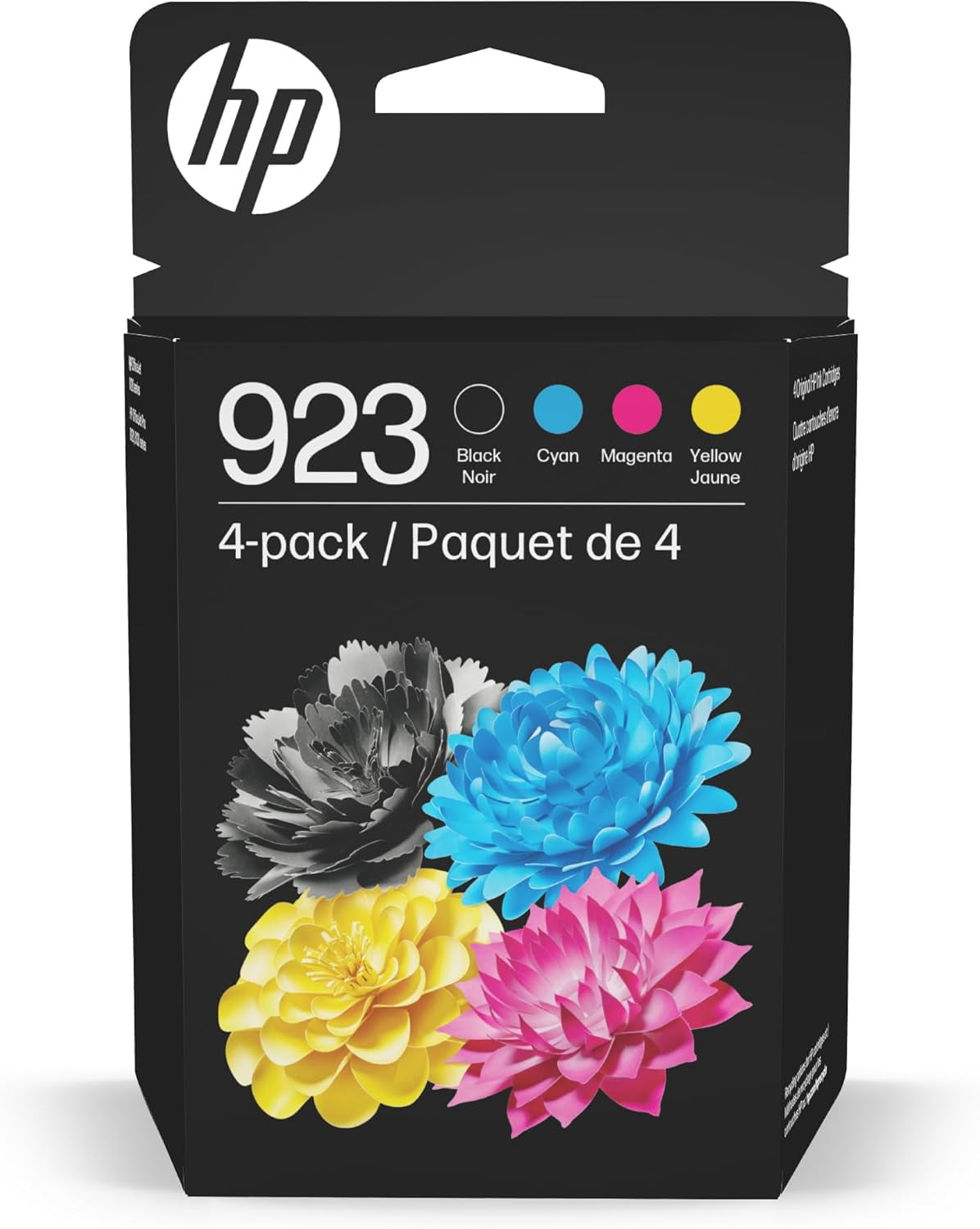 Haoleiruishangmao 923 Black, Cyan, Magenta, Yellow Ink Cartridges 4 ...