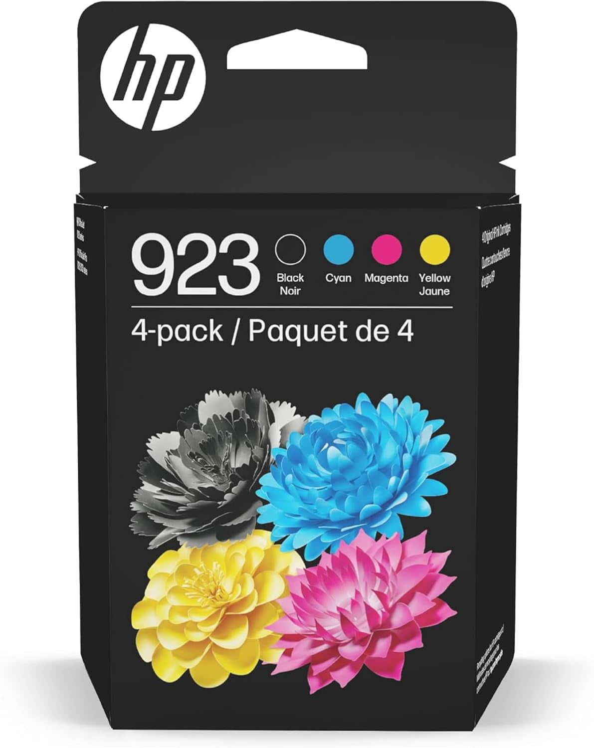 923 Black, Cyan, Magenta, Yellow Ink Cartridges (4-Pack) | Works with ...
