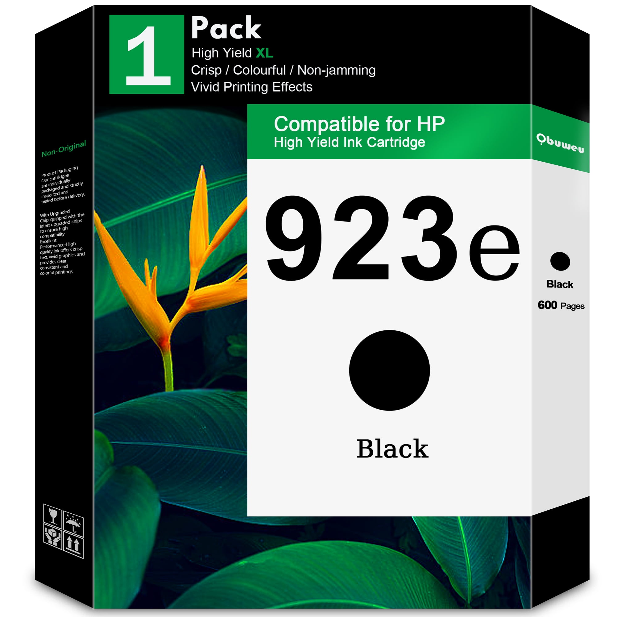 923 Ink Cartridge (1-Pack, Black) - Compatible 923 923e Ink Compatible ...