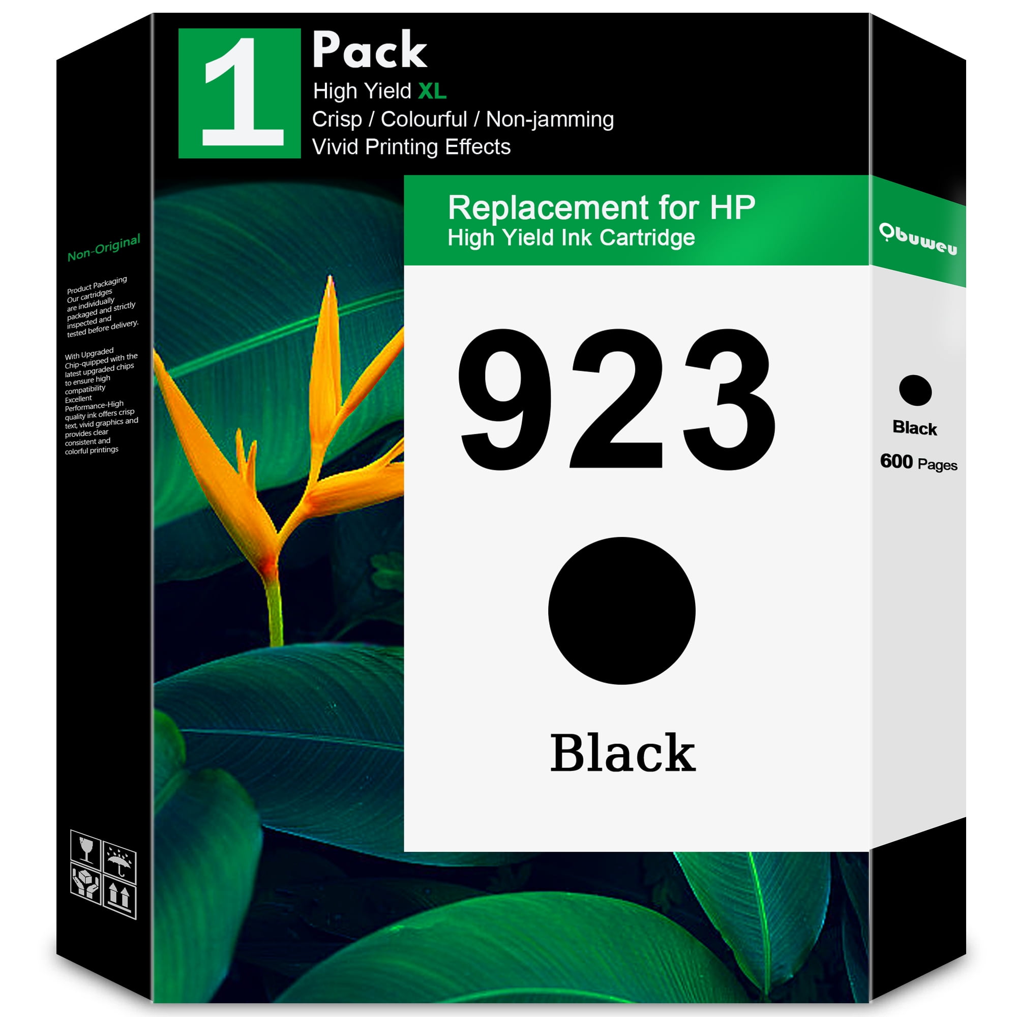 923 Ink Cartridge (1-Pack, Black) - Compatible 923 923e Ink Compatible ...