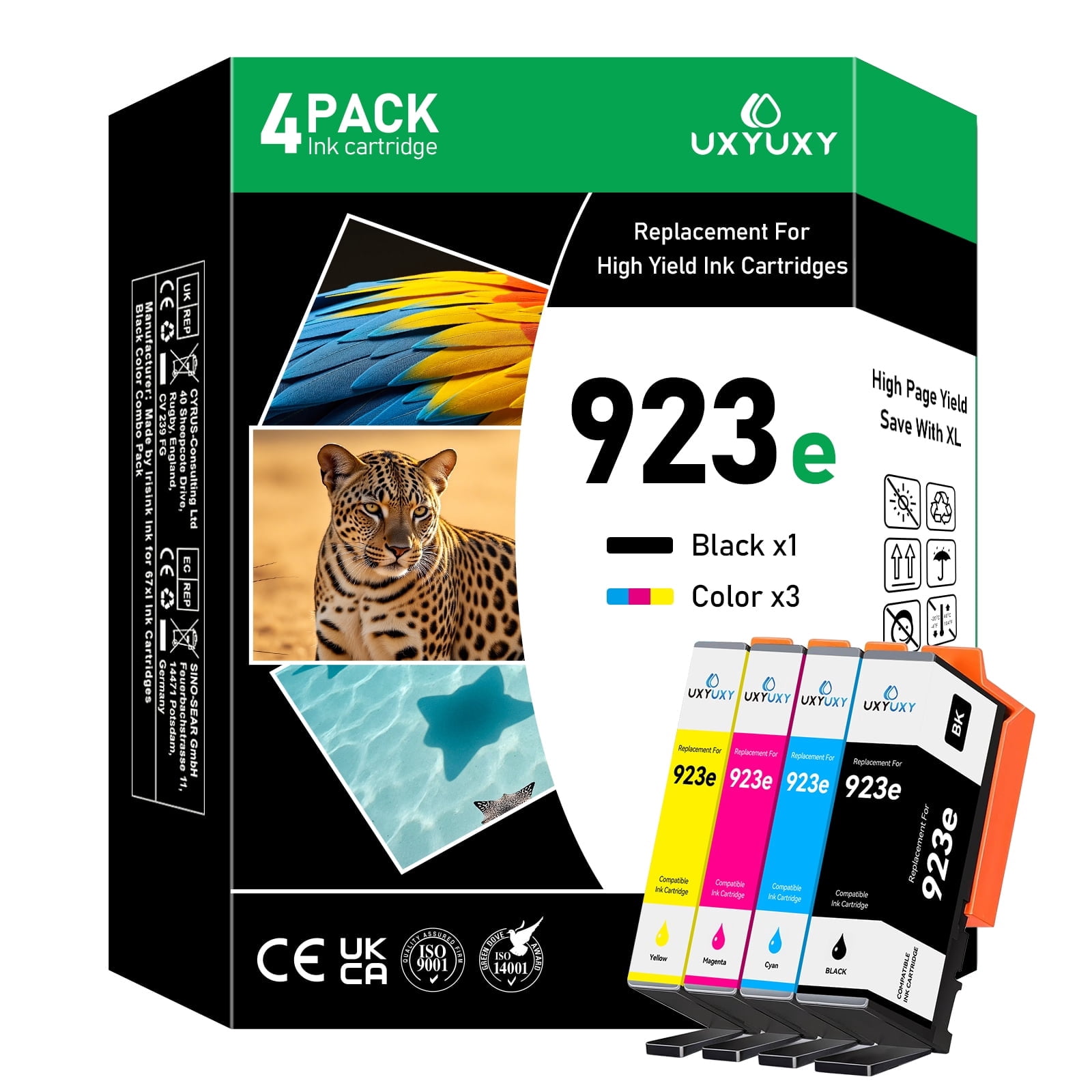 923 Ink Cartridges Compatible for 923e Work with OfficeJet Pro 8120 ...