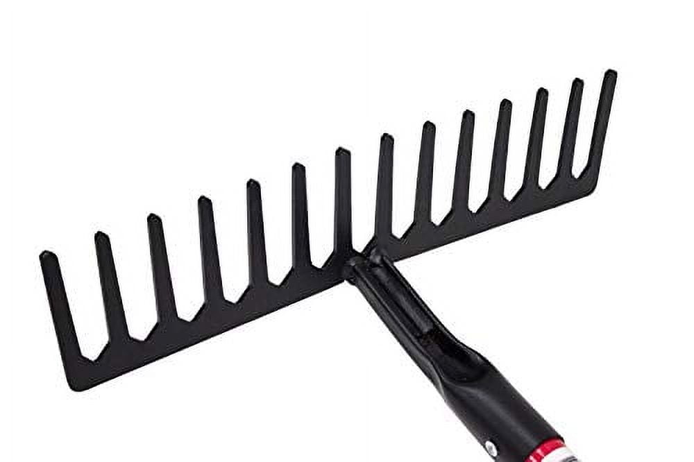 92311 16-Inch Level Head Rake with Fiber Glass Handle and 14 Steel Head ...