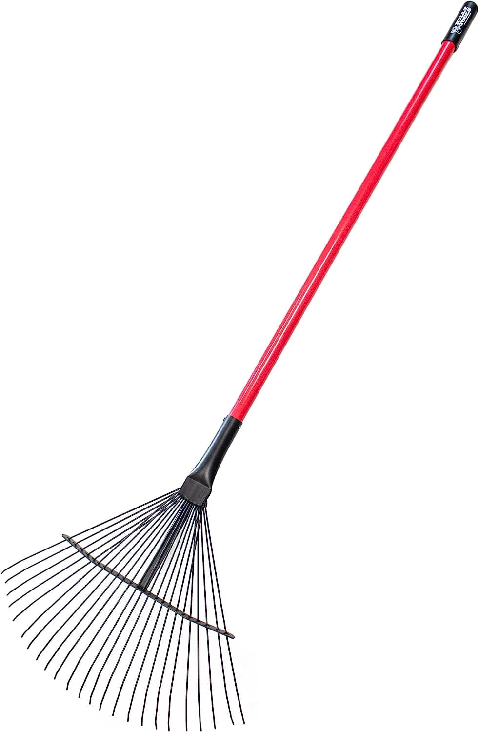92312 Leaf & Thatching Rake with Fiberglass Handle & 24 Spring Steel ...