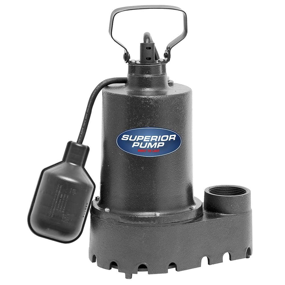 92331 1/3 HP Submersible Cast Iron Sump Pump - Walmart.com