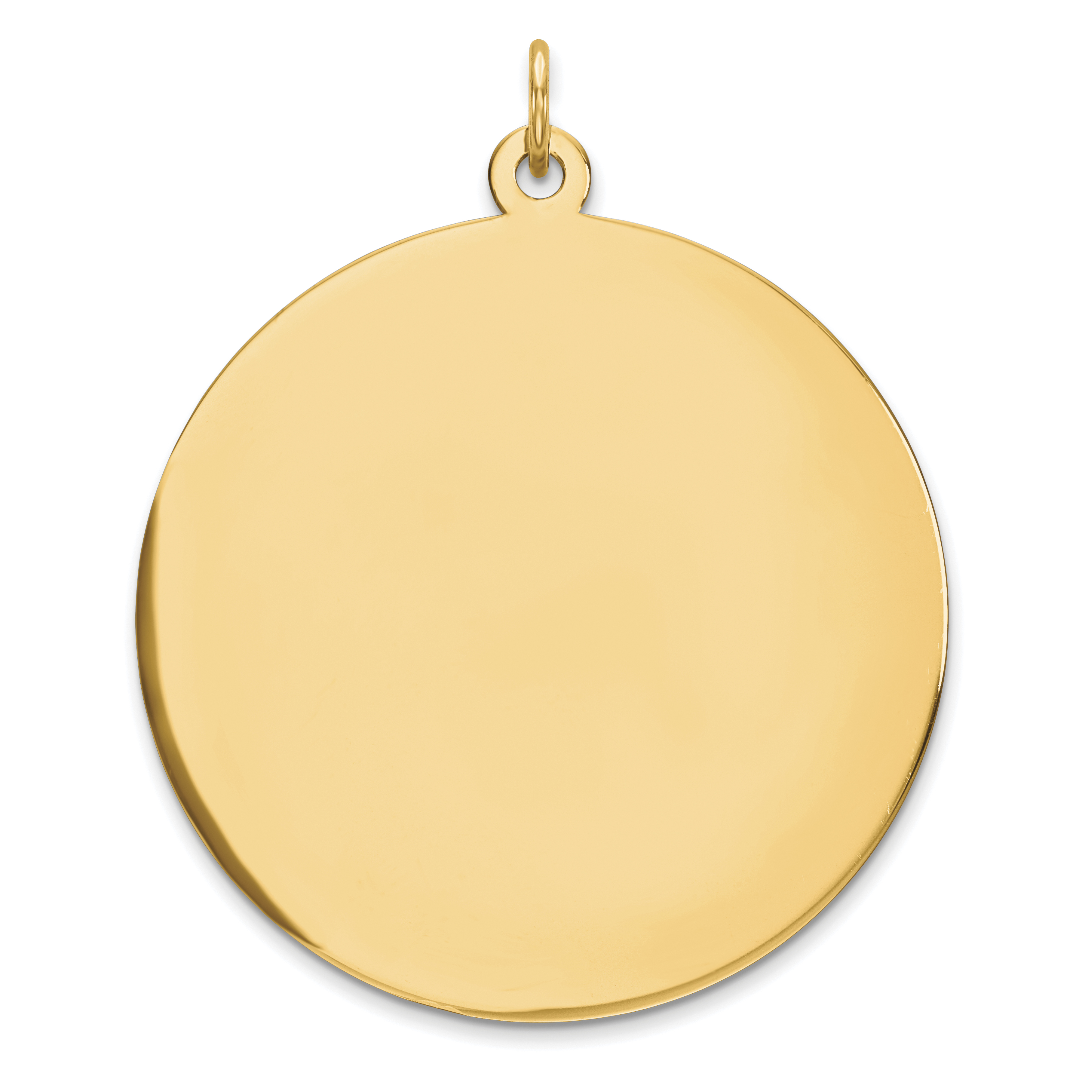 925 Gold Plated Silver Sterling Silver Gold Plated Engraveable Round ...