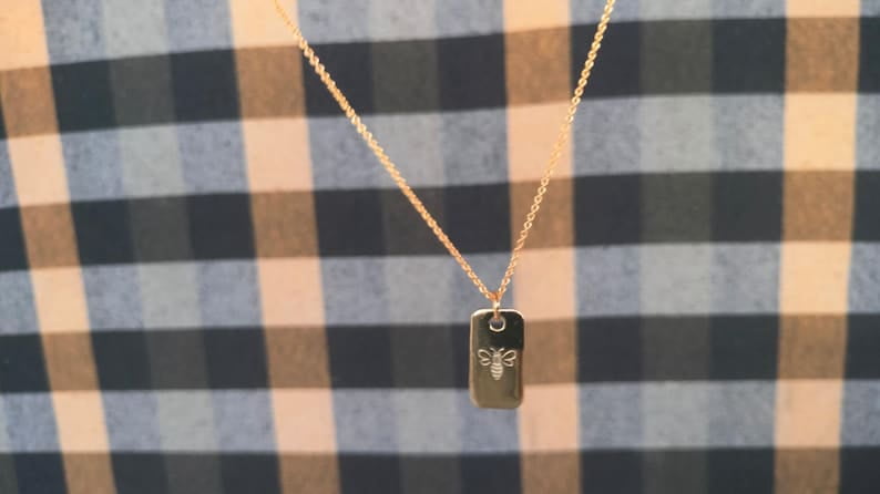 925 Silver Bee Necklace,925 Silver Jewelry,Bumblebee Necklace,Bee ...