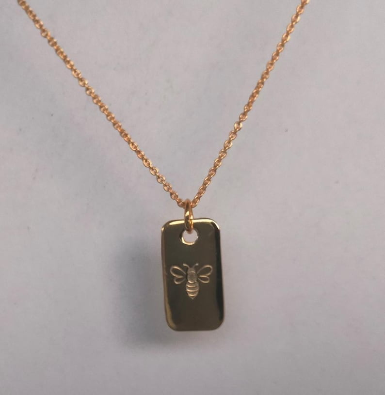 925 Silver Bee Necklace,925 Silver Jewelry,Bumblebee Necklace,Bee ...