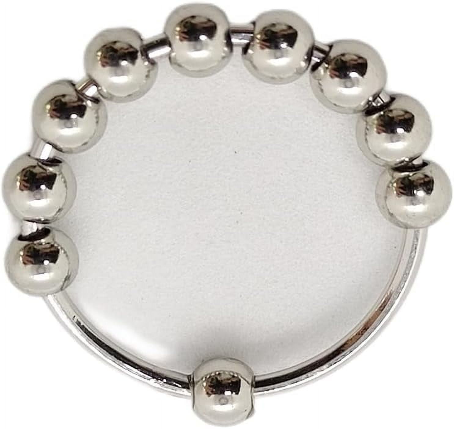 925 Silver Ladies Anti-Anxiety Ring Bead Rings Men's Ladies Rotational ...