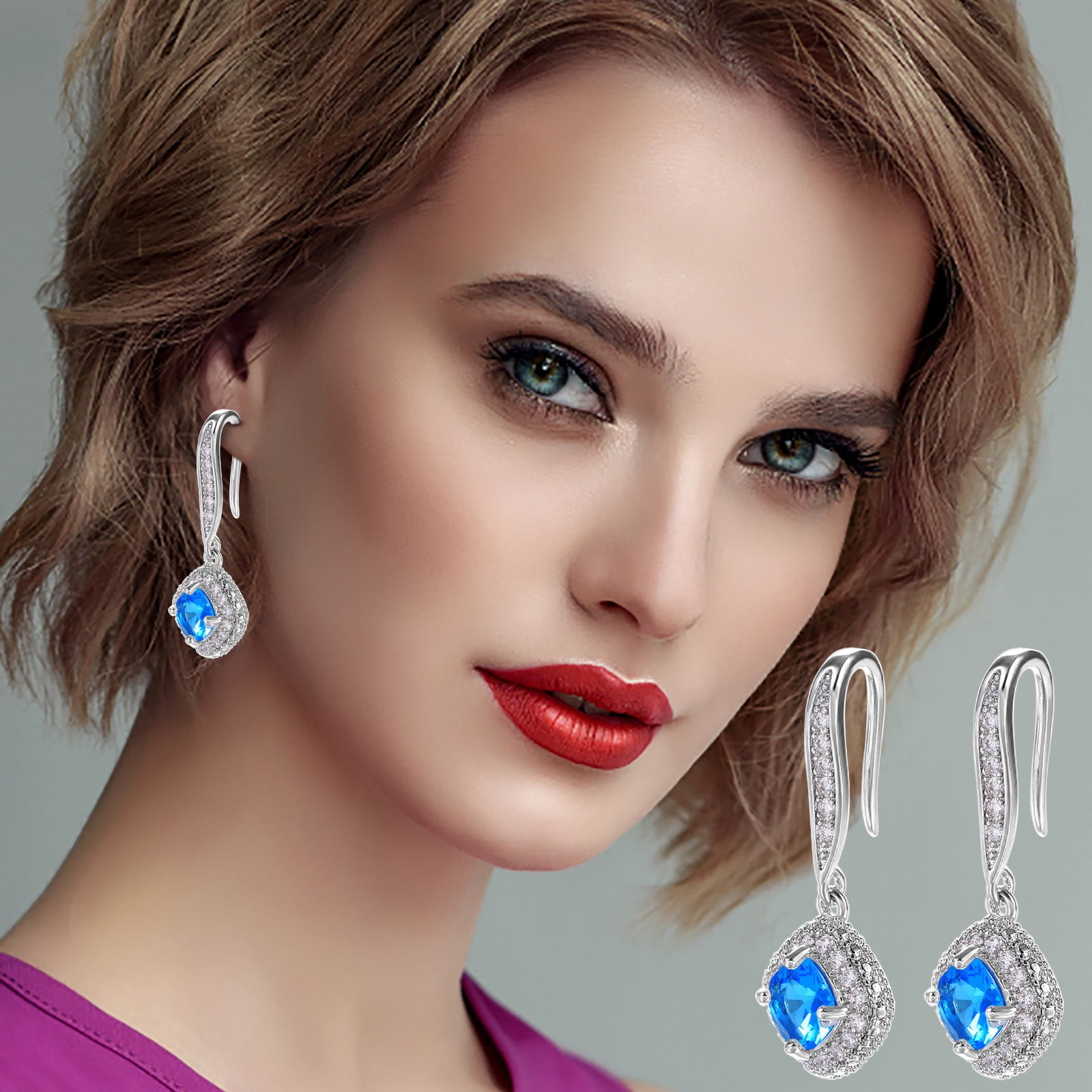 925 Silver, Pearl Earrings Cubic Cionia Studs Gold Hypoallergenic Dangle Birtay Valentines Day ...