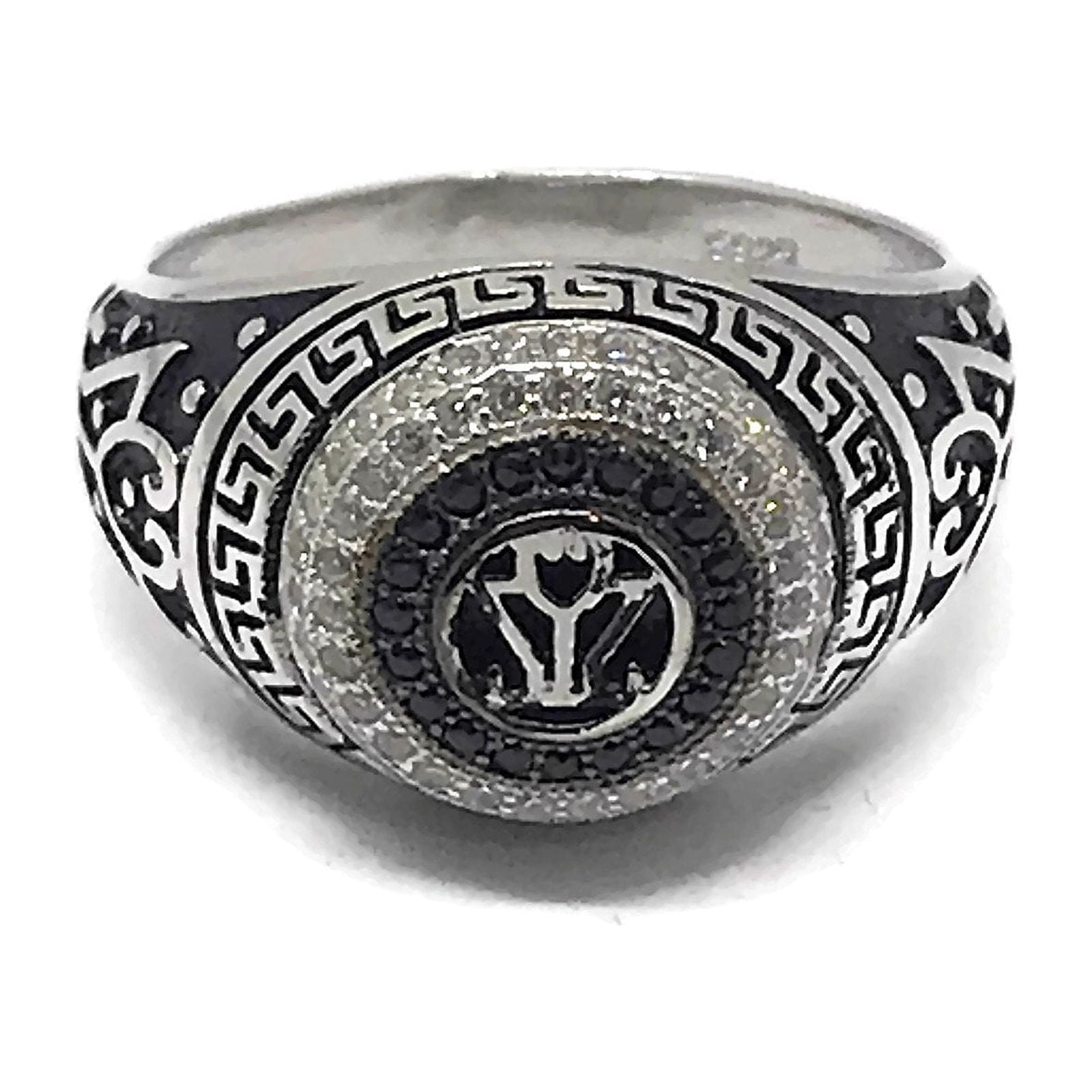 925 Solid Sterling Silver Men Ring - Style#007 - Walmart.com