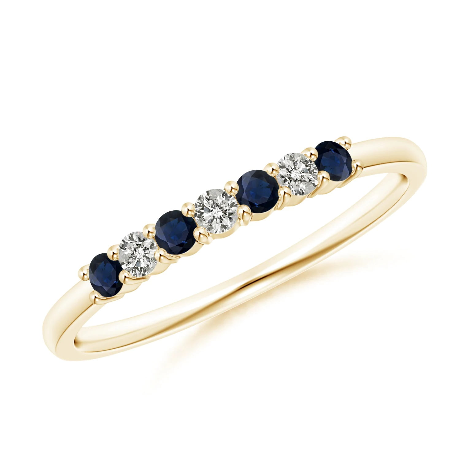 925 Sterling Silver 0.80 Ctw Blue Sapphire Eternity Women Valentine Day ...