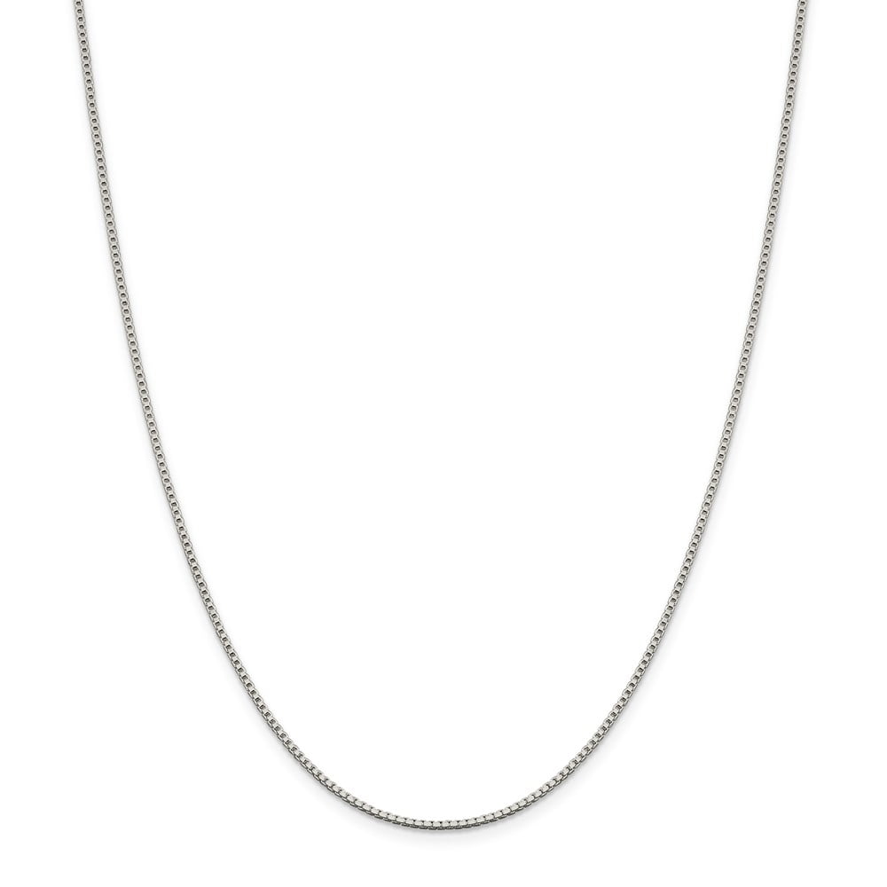 925 Sterling Silver 1.4mm Box Chain; 20 inch; Lobster Clasp; for Adults ...