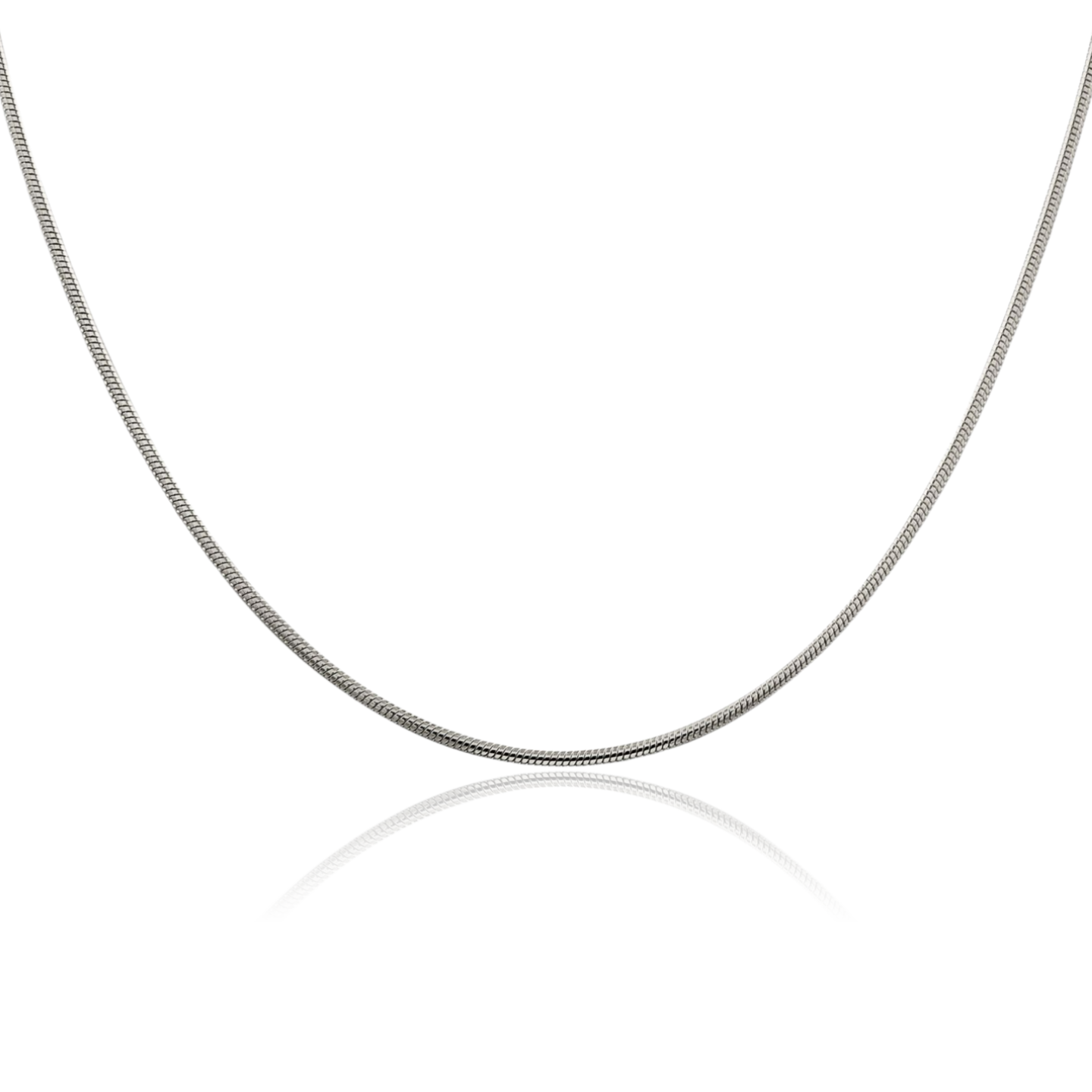 925 Sterling Silver 1.5mm Cubetto Omega Snake Chain Herringbone ...