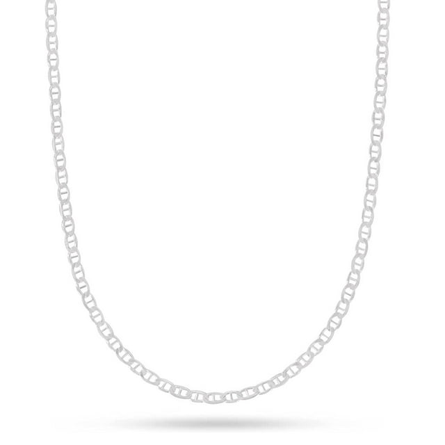 925 Sterling Silver 1.5mm Flat Marina Chain Necklace, 16” to 30”, with ...