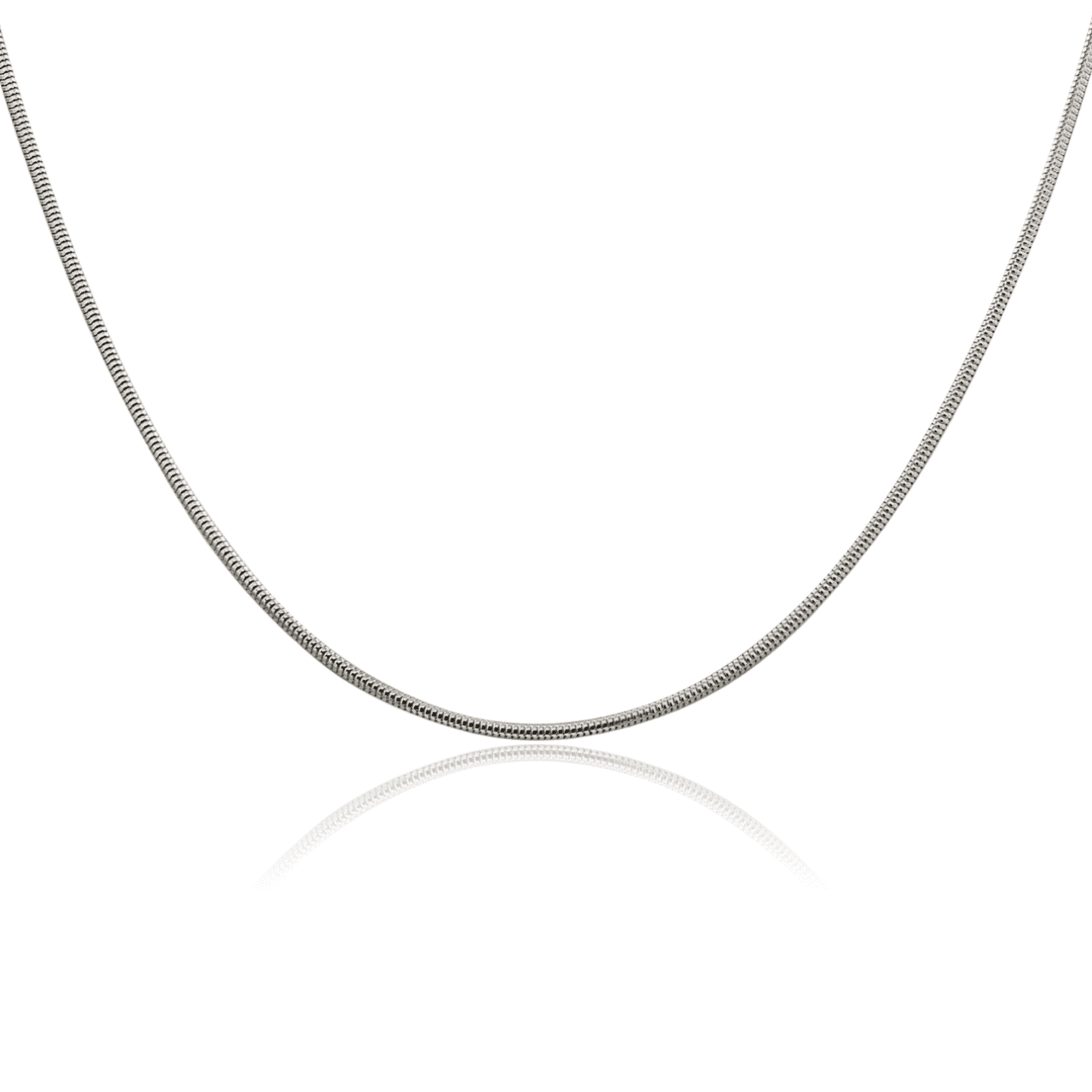 925 Sterling Silver 1.5mm Round Cubetto Omega Snake Chain Herringbone ...