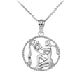 925 Sterling Silver 12 Astrological Zodiac Signs Rope Pendant ...