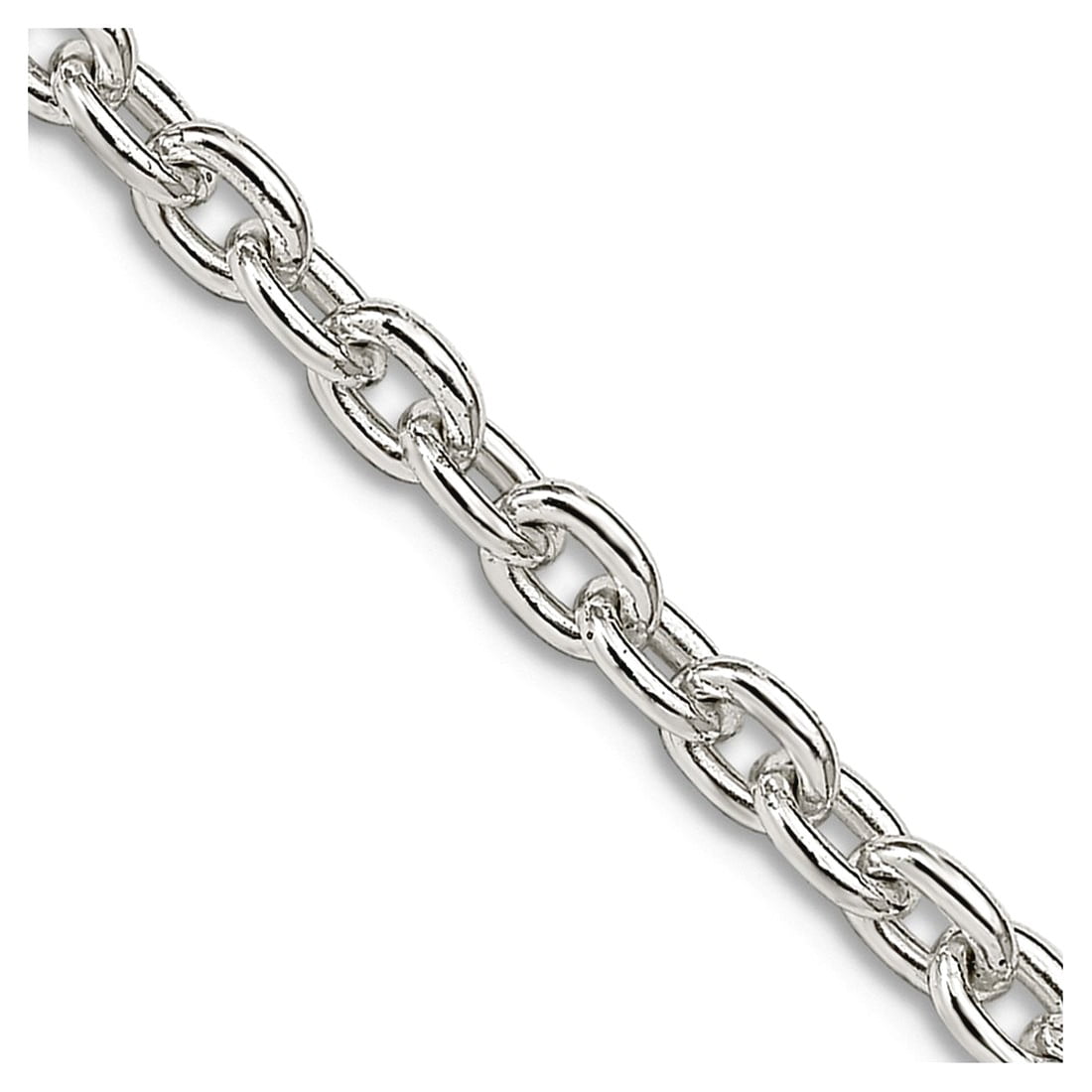 925 Sterling Silver 3.5mm Cable Chain Necklace 26 Inch Chain-Necklace ...