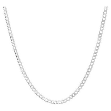 Next Level Jewelry Sterling Silver Box Chain Necklace, Solid 925 Italy ...