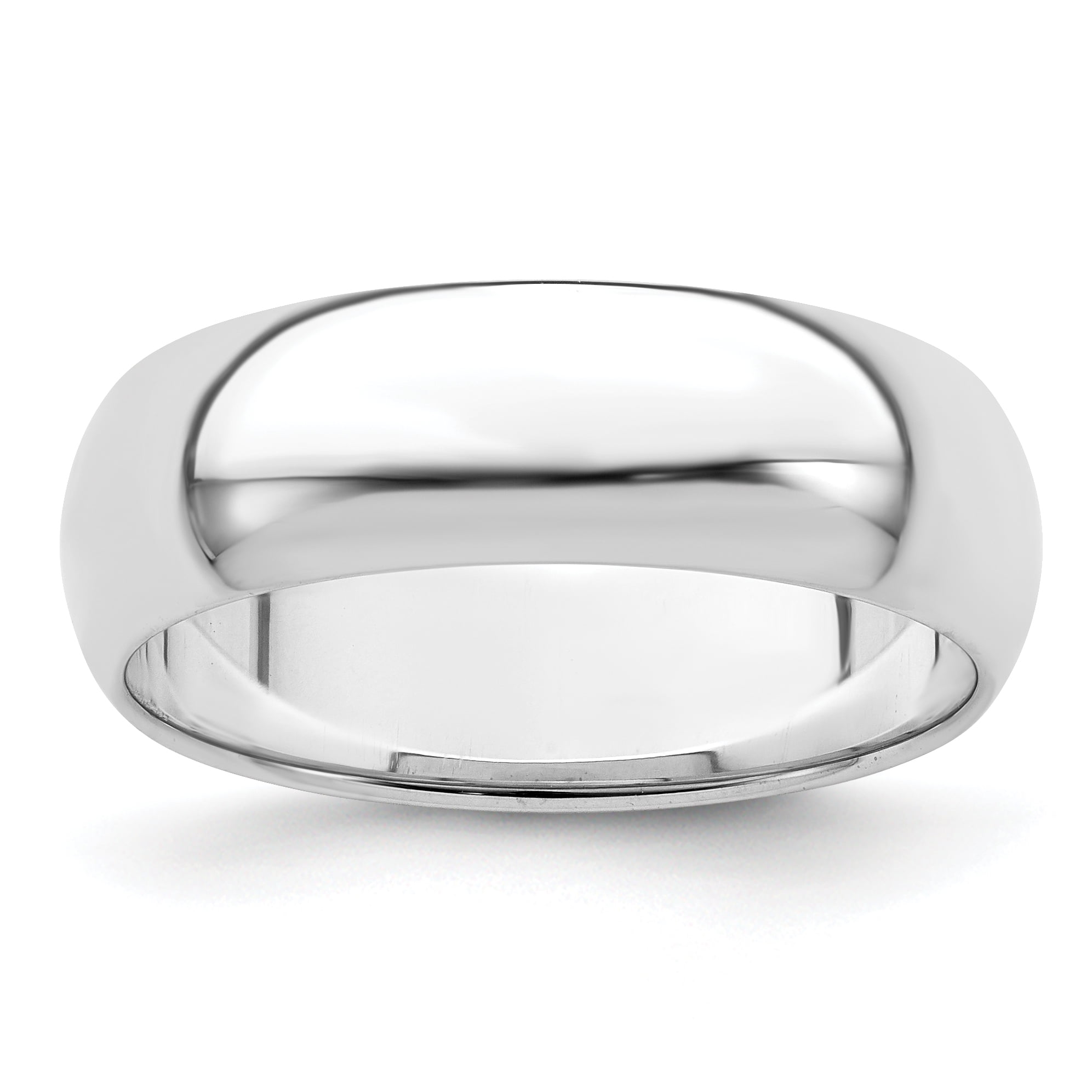 925 Sterling Silver 6mm Half Round Shape Bridal Engagement Wedding Band ...