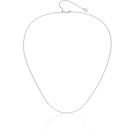 925 Sterling Silver Adjustable 0.95mm Cable Rolo Link Chain Belcher ...