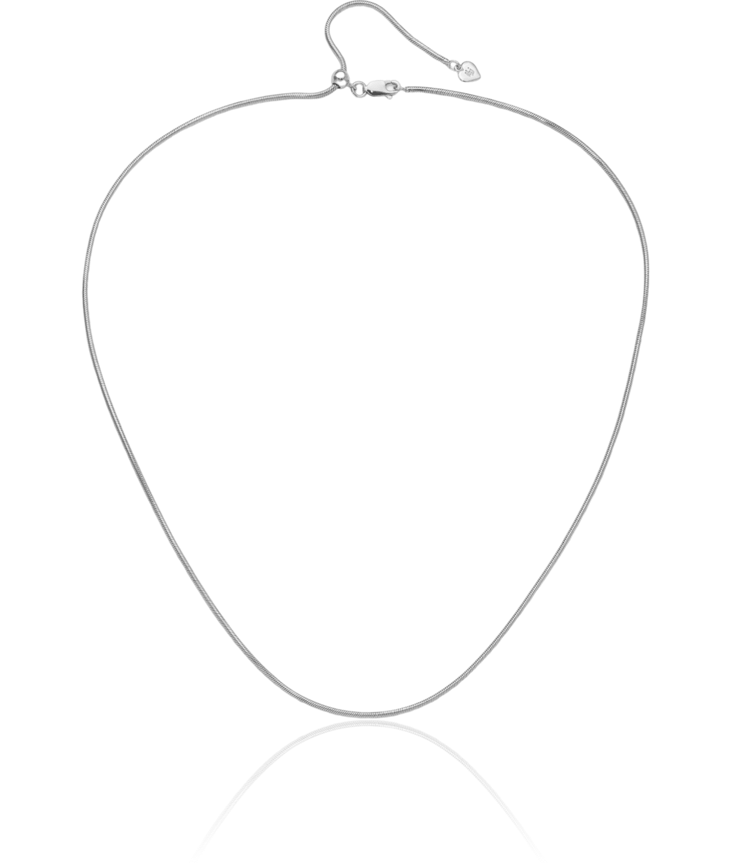 925 Sterling Silver Adjustable 1.6mm Cubetto Omega Snake Chain ...