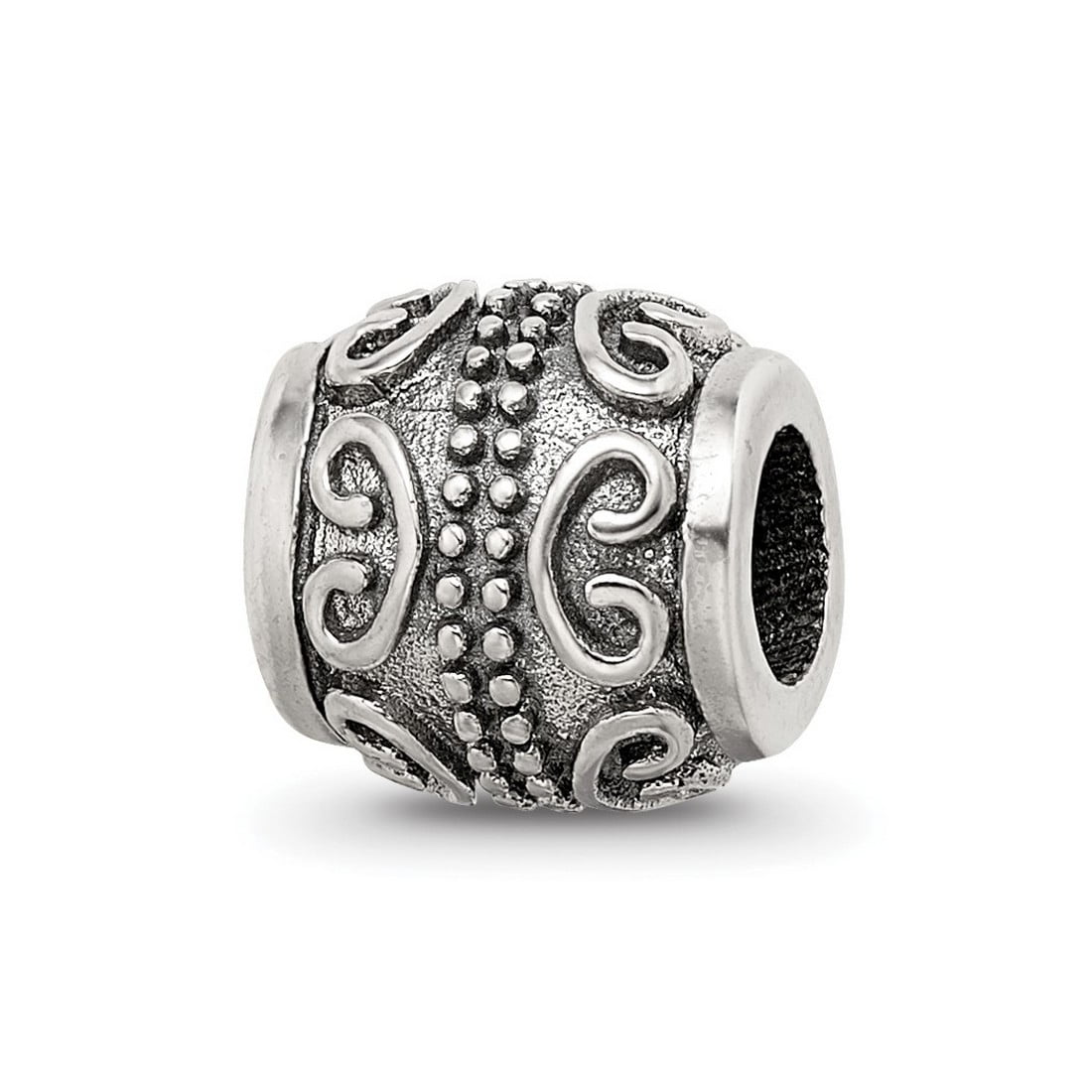 925 Sterling Silver Artisan Oxidized Reflections SimStars Scroll Bali ...