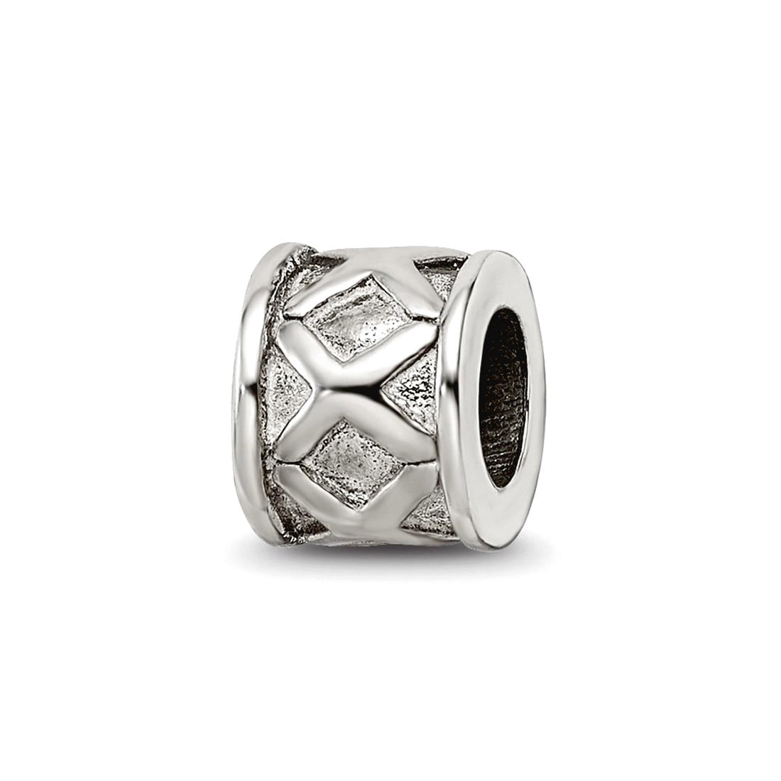925 Sterling Silver Oxidized Reflections SimStars X Bali Bead Charm 8 ...