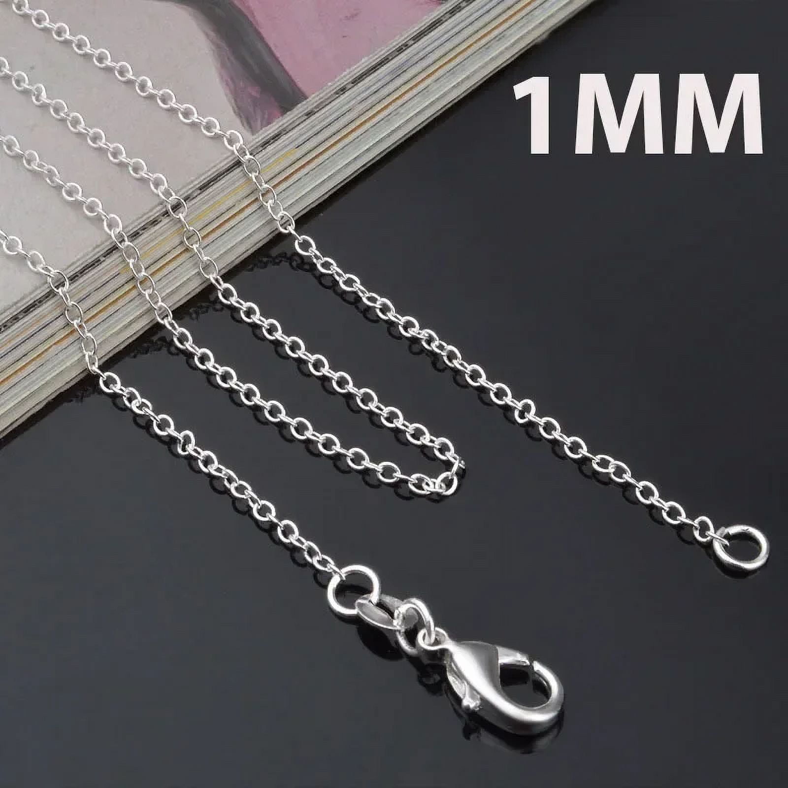 925 Sterling Silver Chain Fashion Sliver Necklace High Quality Snake ...