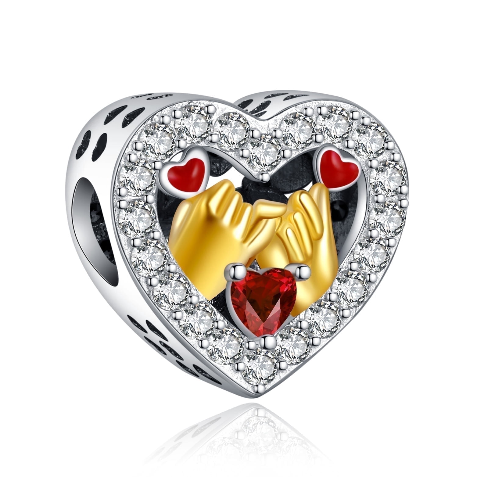 925 Sterling Silver Charm Women Bracelets Necklace I Love You Forever ...