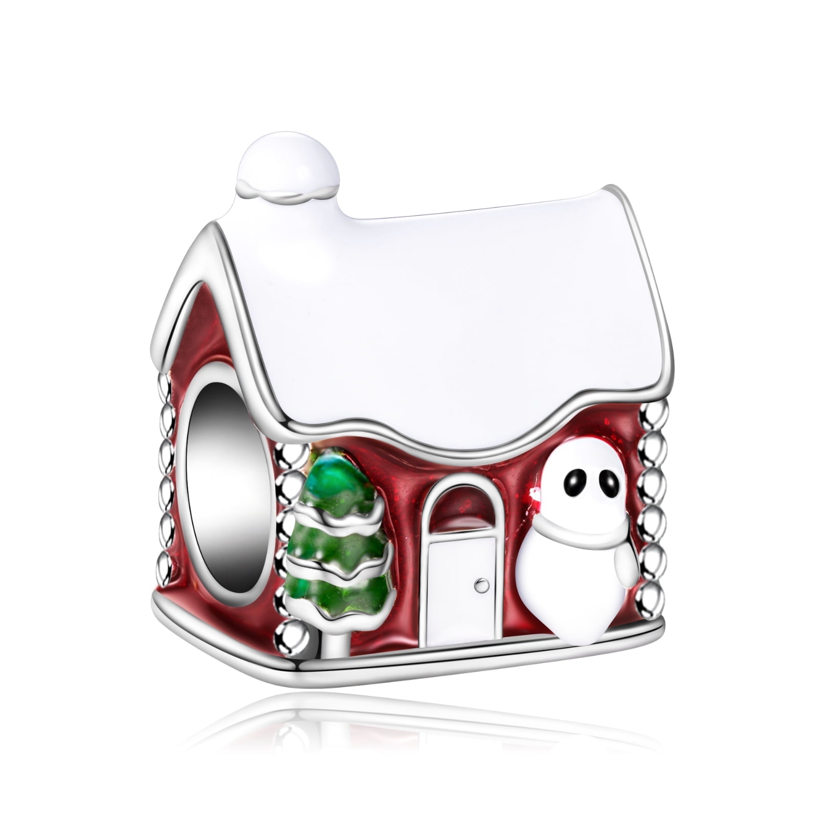 925 Sterling Silver Charm for Bracelets Holiday House Pandora Style ...