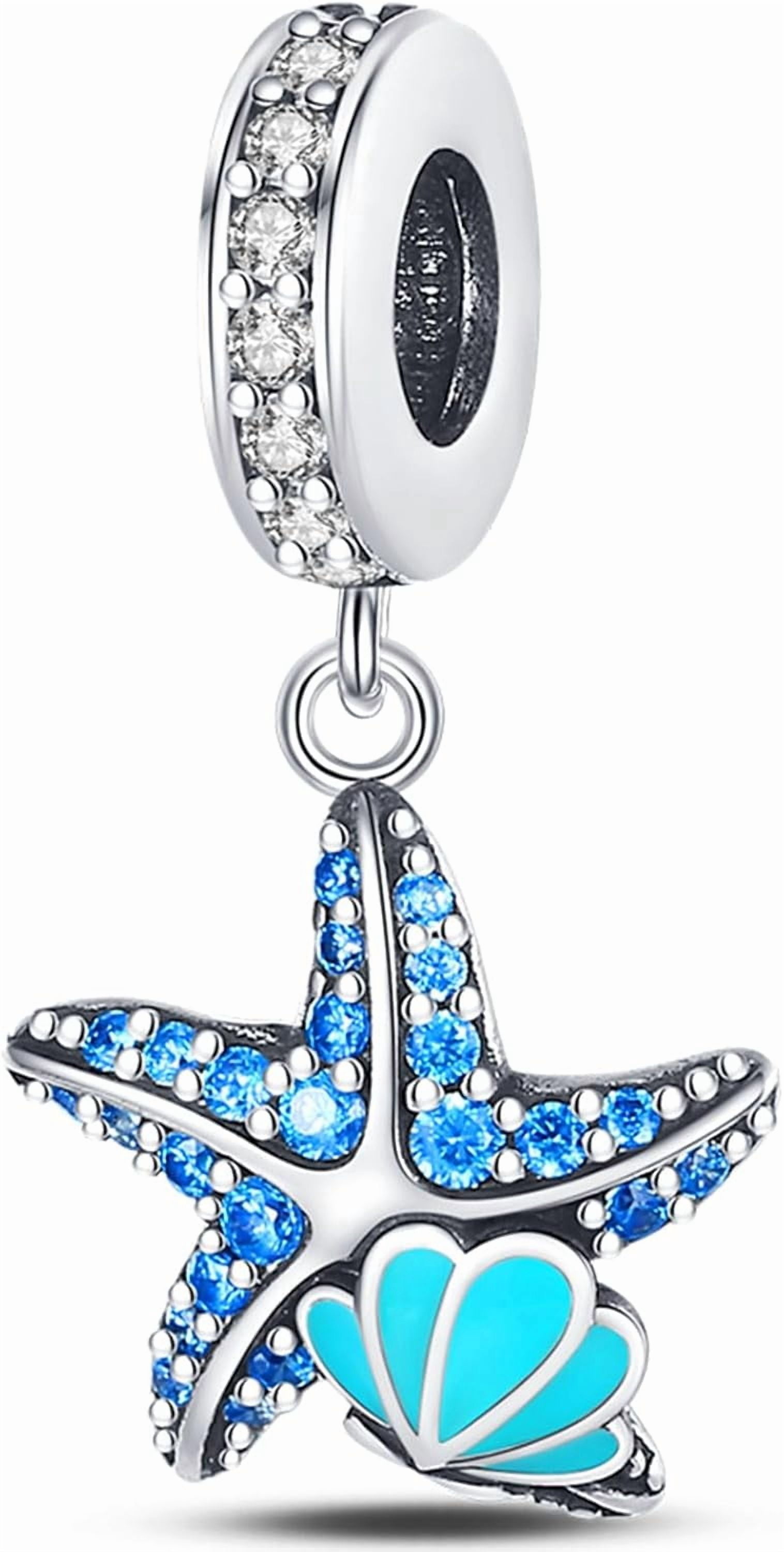 925 Sterling Silver Charms Bead for Bracelets Necklaces, Star Moon ...