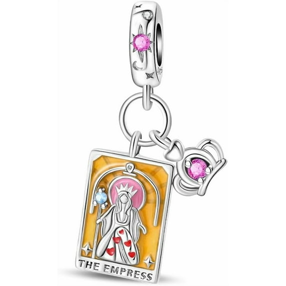 925 Sterling Silver Charms for Bracelets Necklaces 5A Cubic Zirconia ...