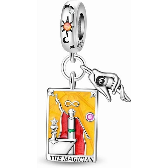 925 Sterling Silver Charms for Bracelets Necklaces 5A Cubic Zirconia ...