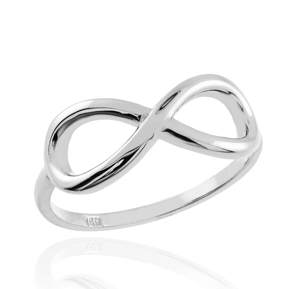 925 Sterling Silver Classic Infity Ring (Size 11.75) - Walmart.com