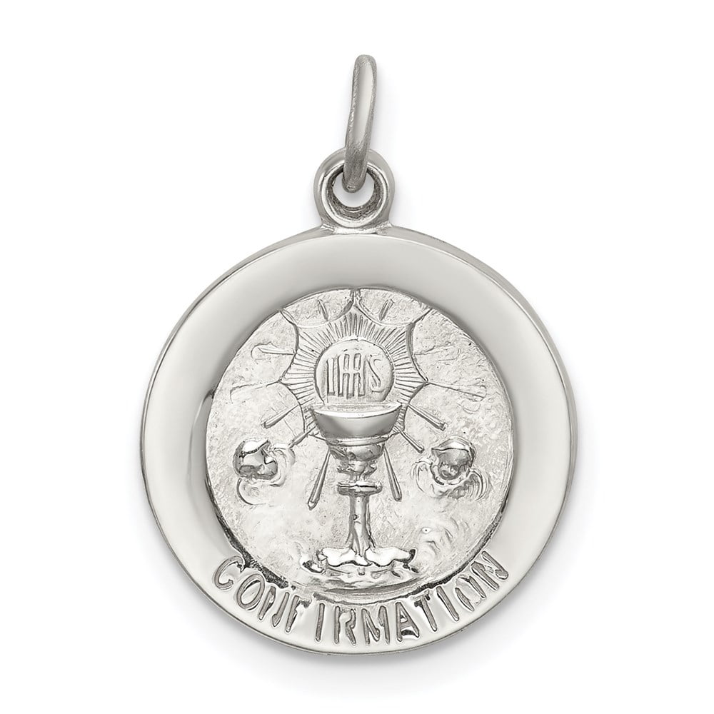 925 Sterling Silver Confirmation Medal Pendant Fine Jewelry For Women ...
