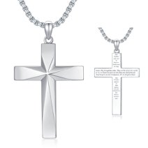 Sofullue Big Cross Pendant Necklace for Women Men Goth Gothic Neck ...