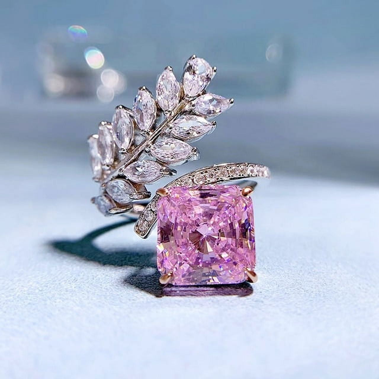 Pink Diamond Rings For Women