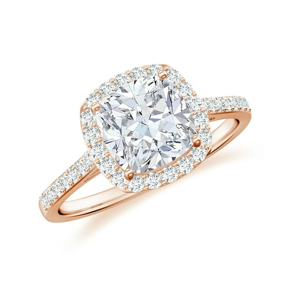 1.74 CT Rhodolite Moissanite Ring Side Stone Engagement Ring in ...