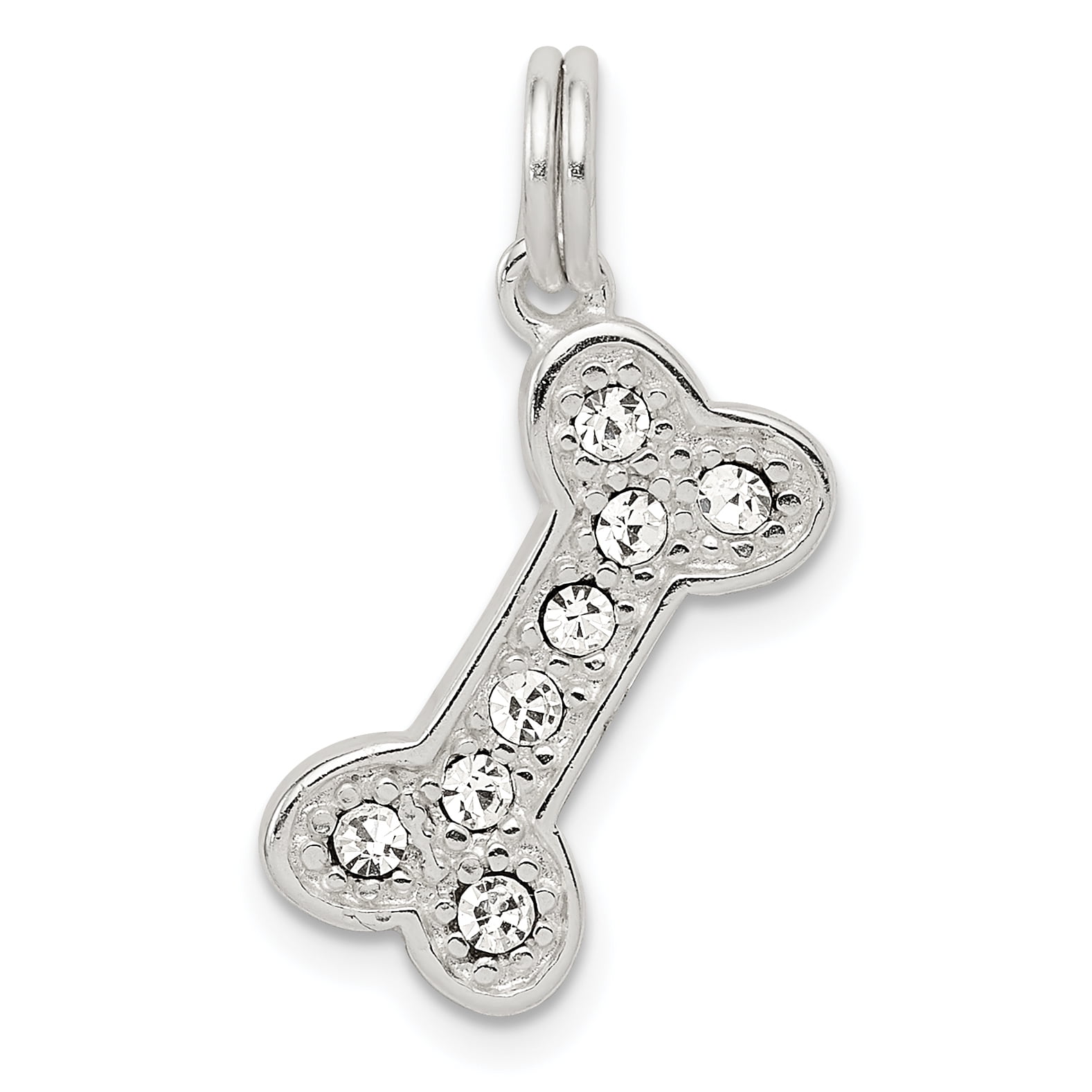 925 Sterling Silver Dog Bone Charm Pendant - Walmart.com