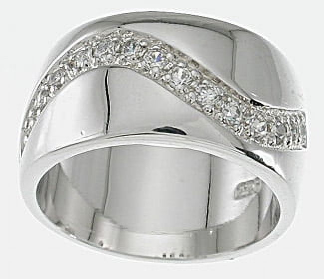 Iceposh 925 Sterling Silver Eternity Band with AAA Fiery CZ Stones ...