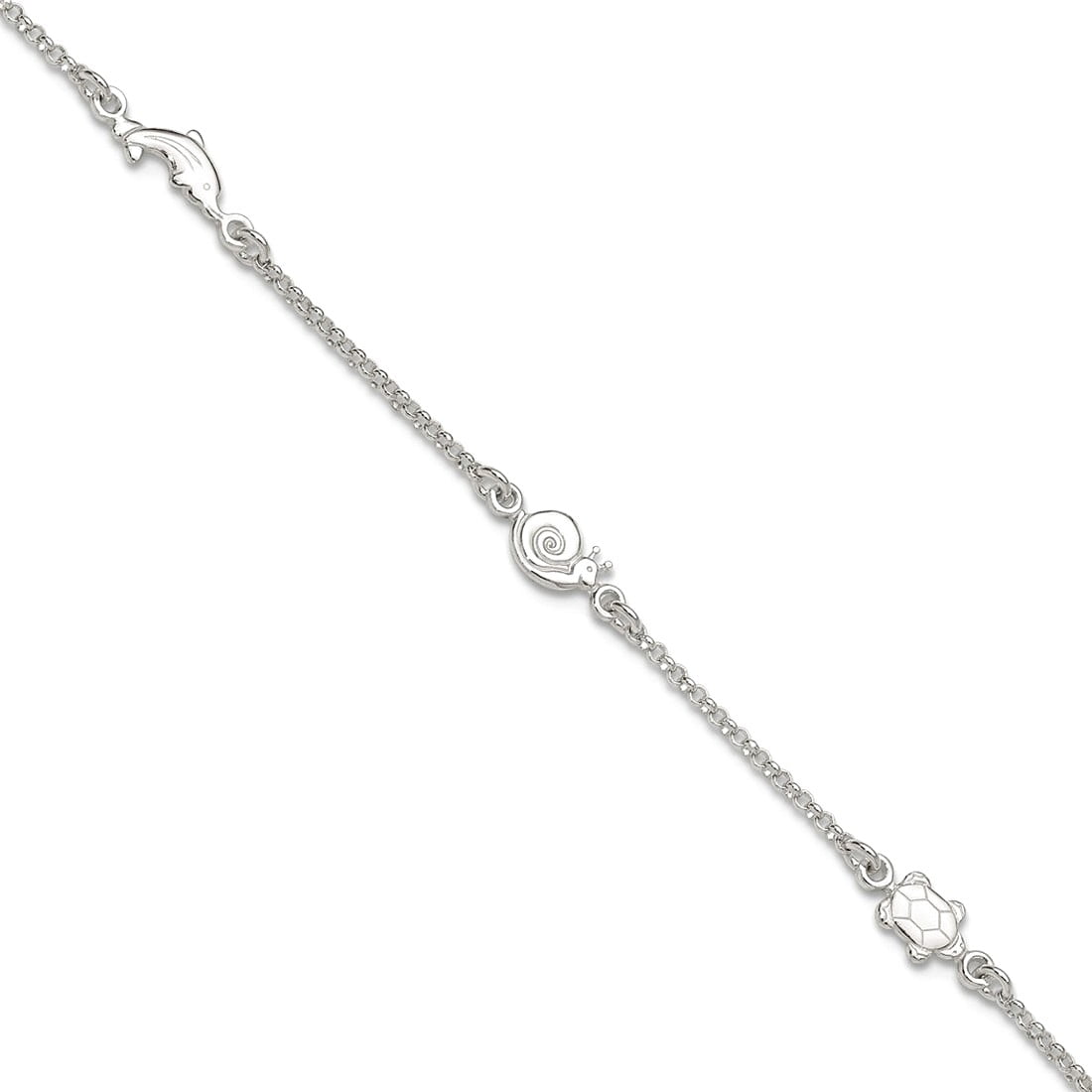 925 Sterling Silver Fancy Lobster Closure Polished Animal With 1inch ...