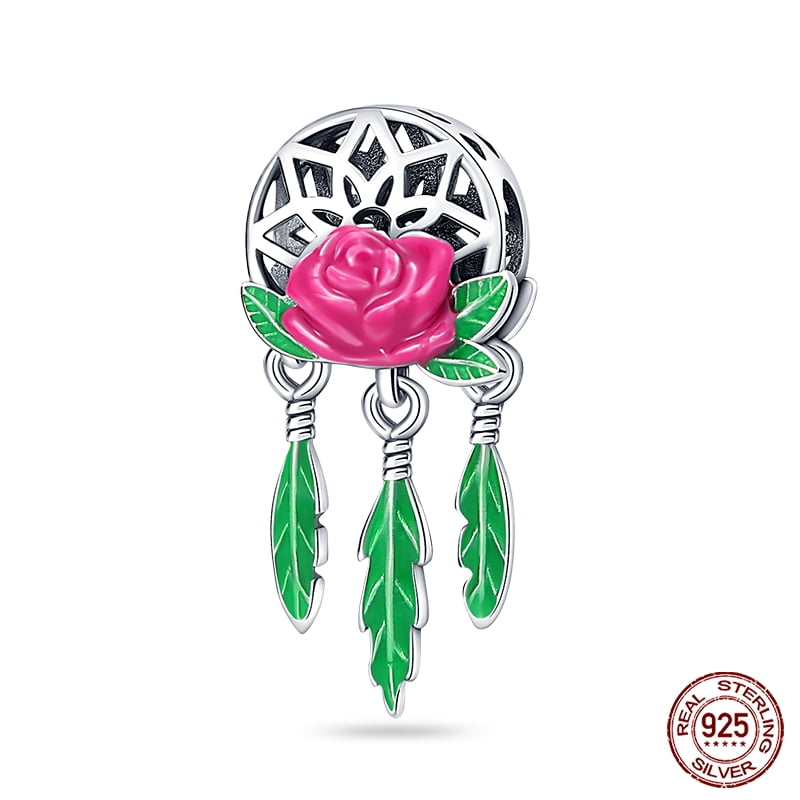 925 Sterling Silver Green Charm Bead with Zircon Accent - Fits European ...