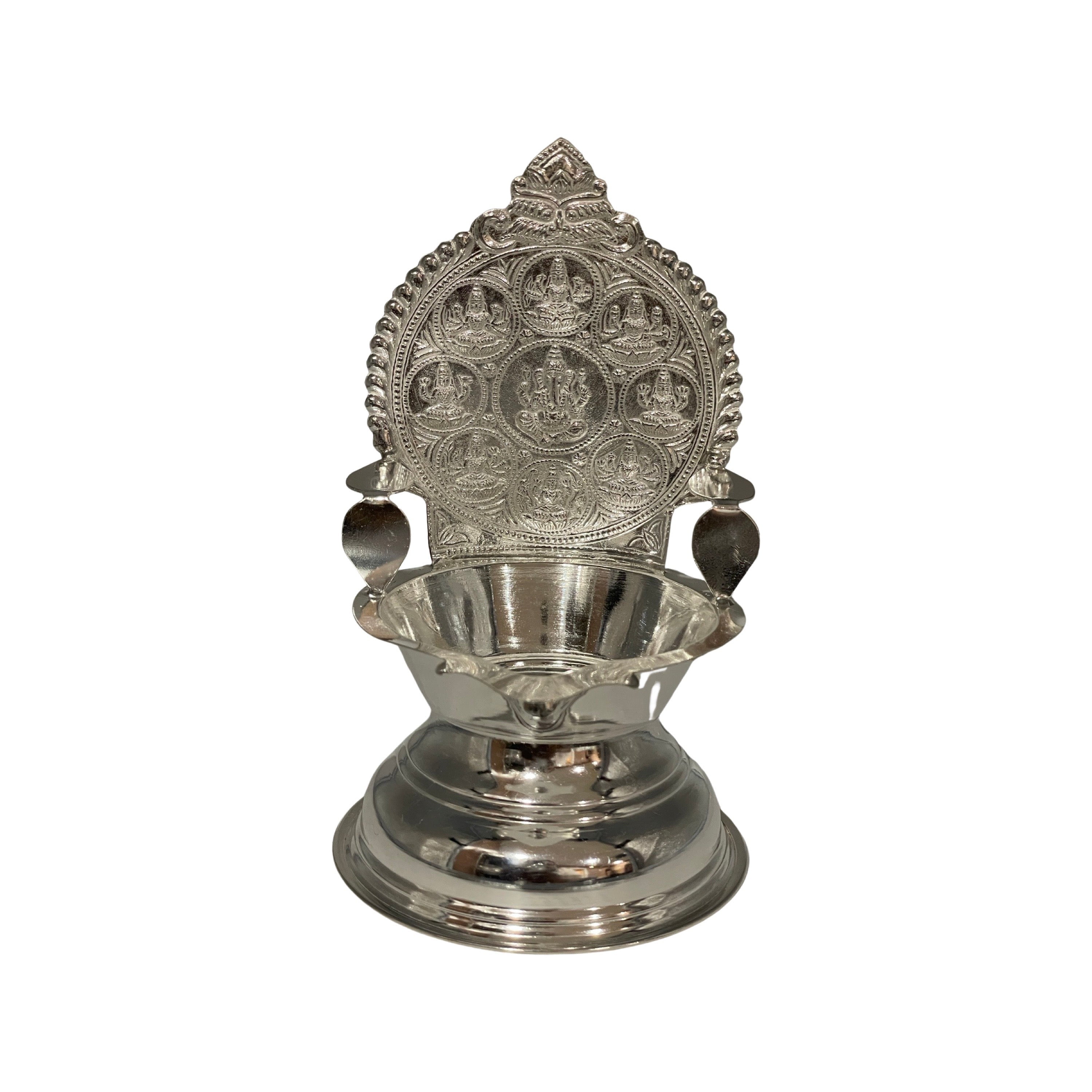 925 Sterling Silver Hallmarked Ashta Lakshmi / Ashta Kamakshi Deepak ...