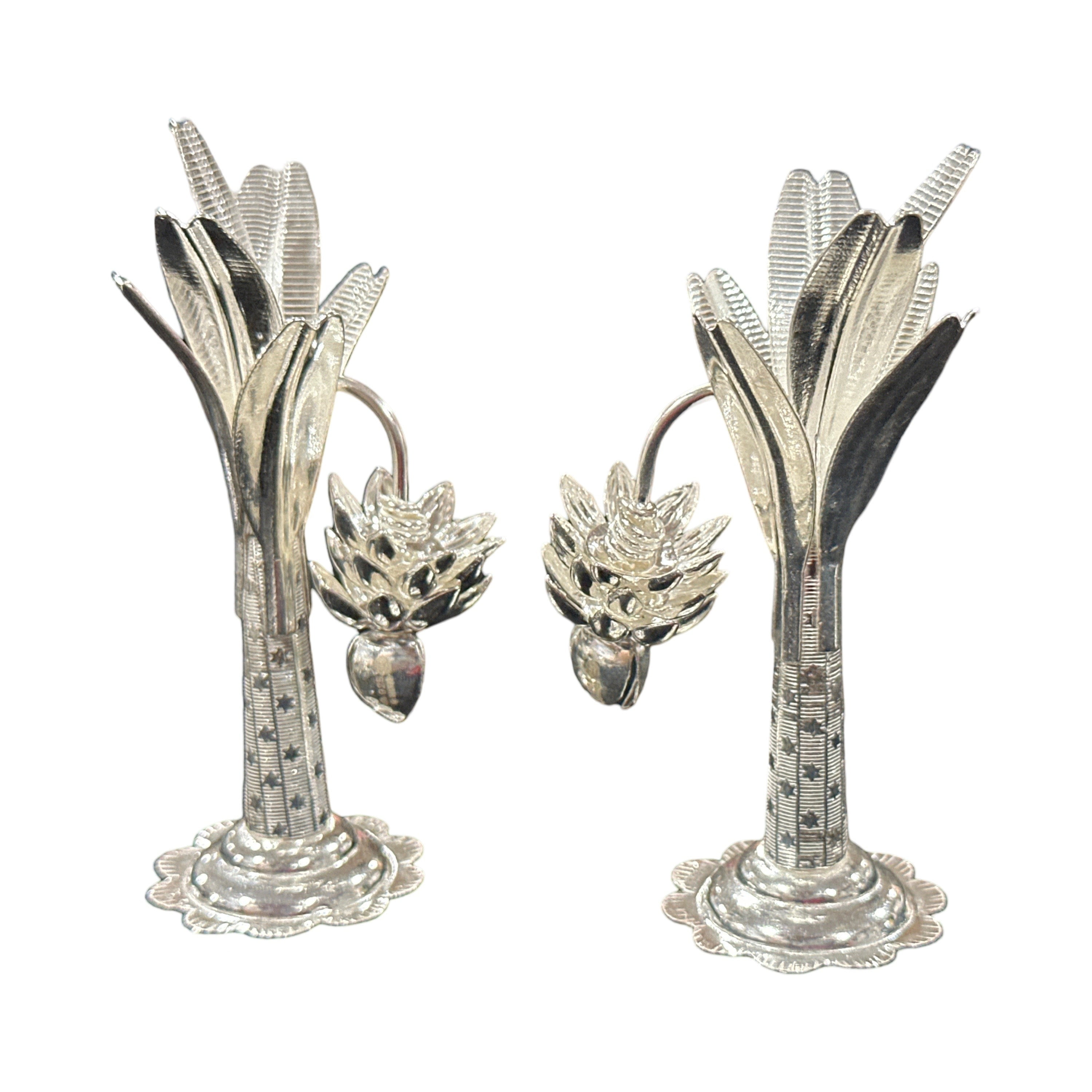 925 Sterling Silver Hallmarked Banana Tree Pair Banana Tree Height: 5.0 ...