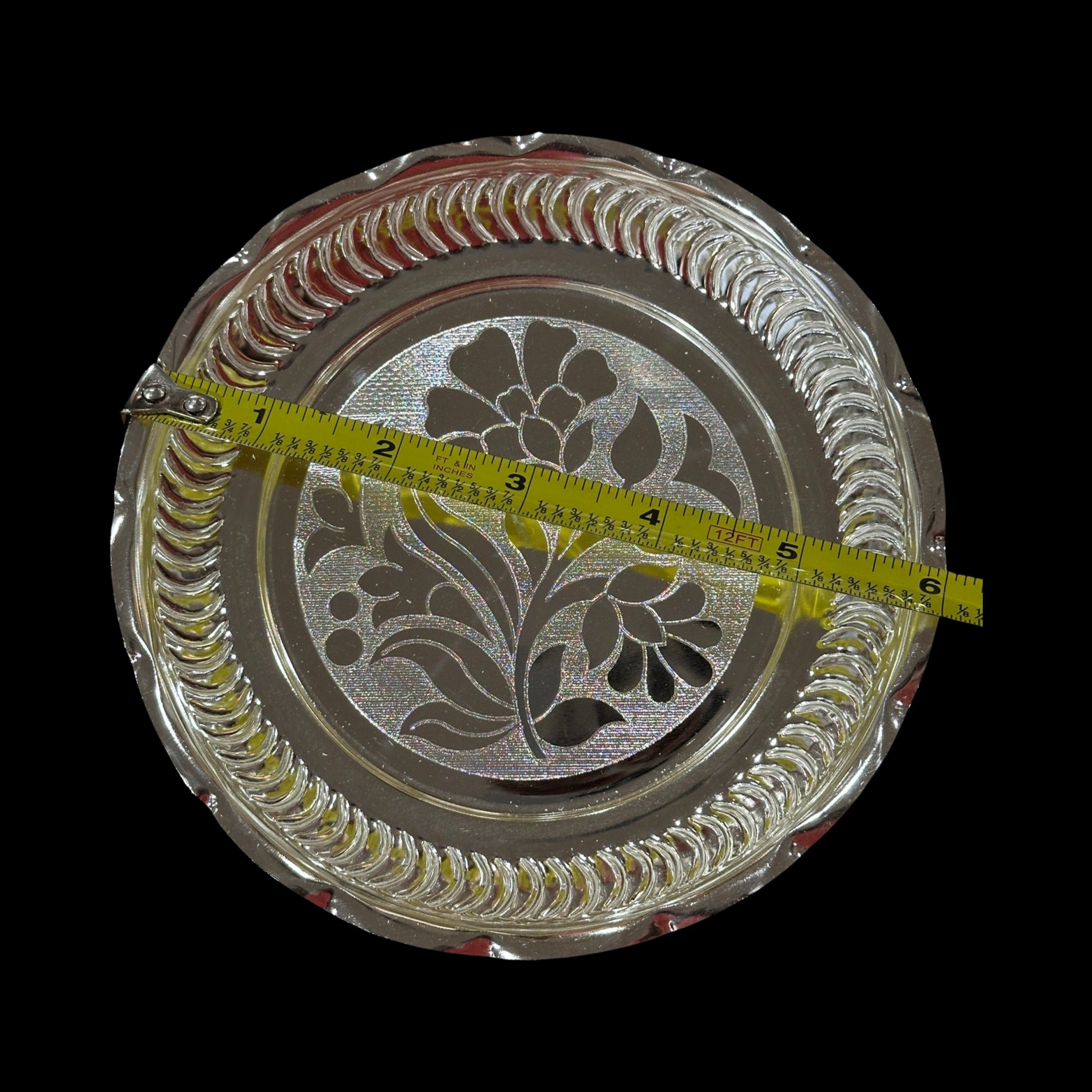 925 Sterling Silver Hallmarked Designer Puja Plate - Style#05 Plate ...