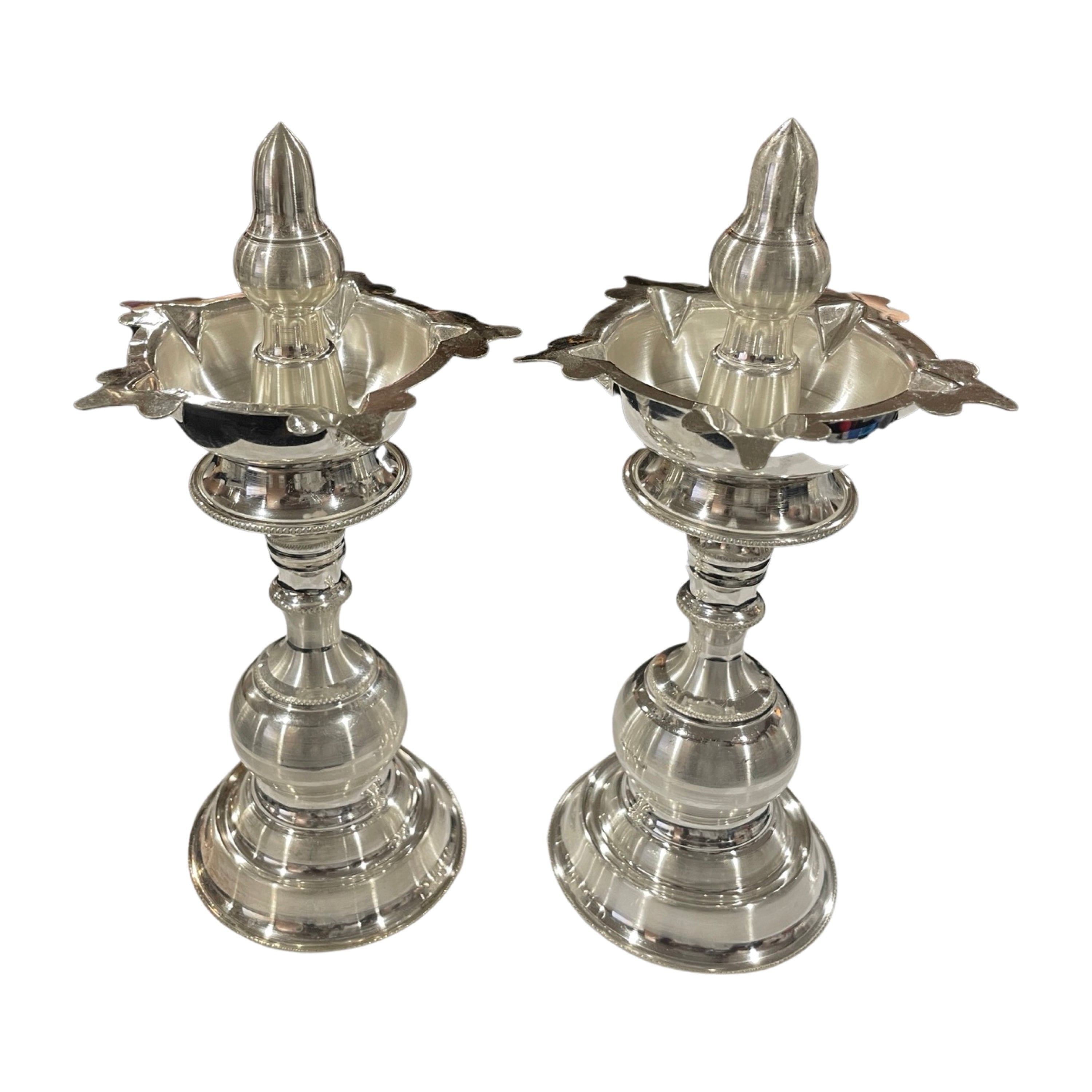 925 Sterling Silver Hallmarked Five Star / Kerala Samai (Diya) Set ...