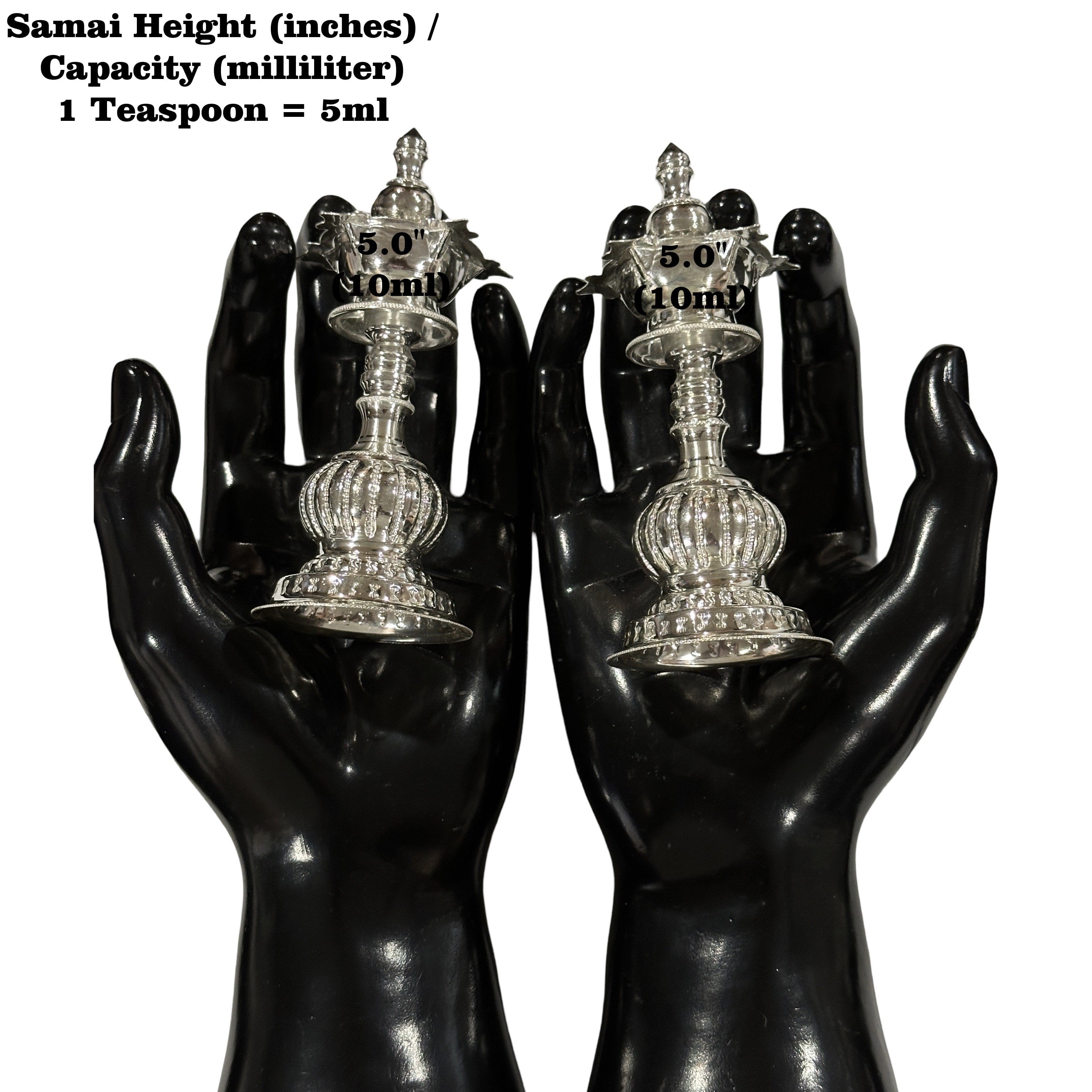 925 Sterling Silver Hallmarked Small Five Star / Kerala Naxi Samai ...